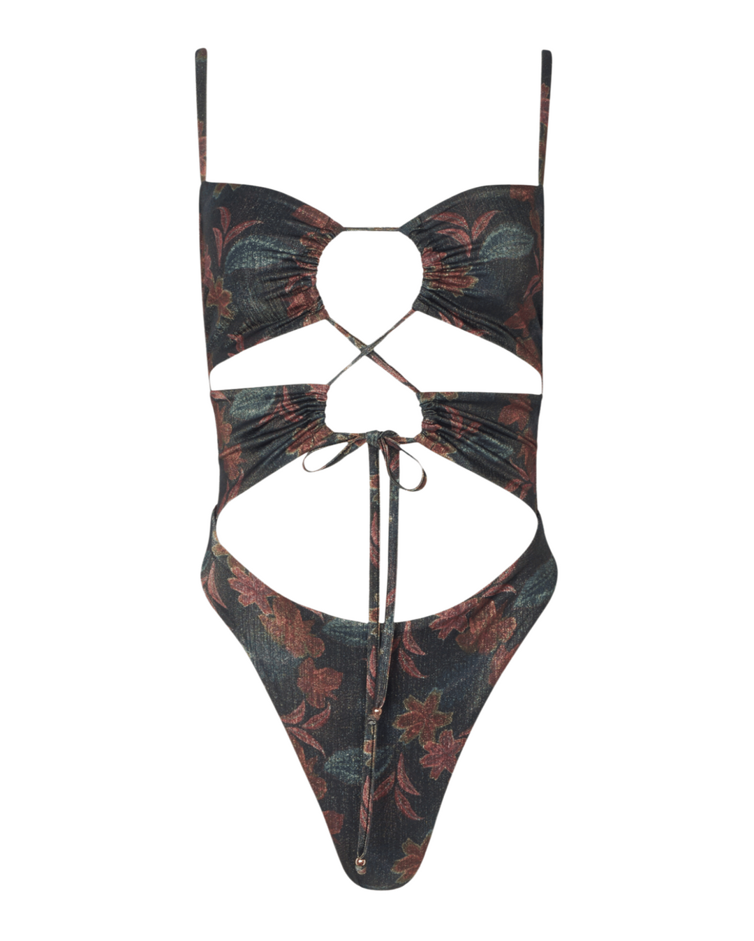 Melina Black Dore Cut Out One Piece – SOAH