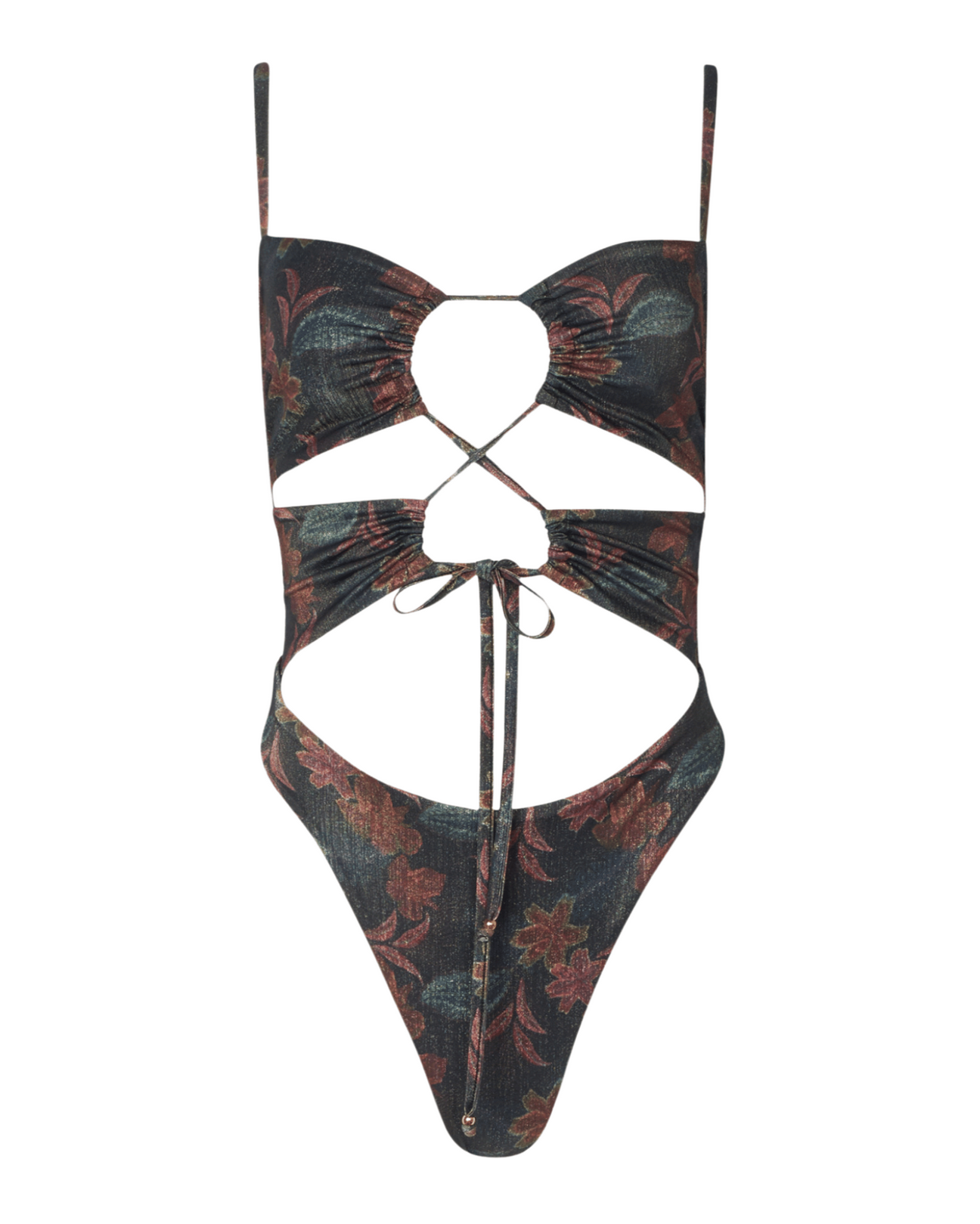 Melina Black Dore Cut Out One Piece – SOAH